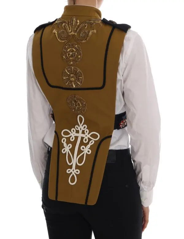 Dolce & Gabbana Crystal Cross Vest