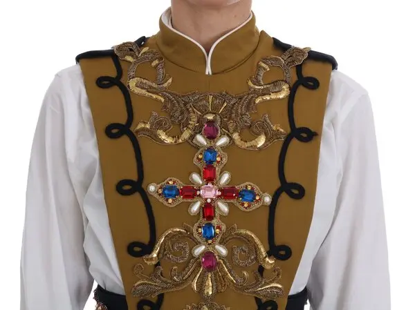 Dolce & Gabbana Crystal Cross Vest