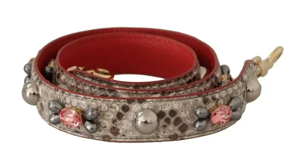 Dolce & Gabbana Exotic Leather Shoulder Strap - Beige