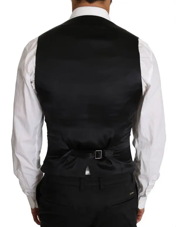 Dolce & Gabbana Wool Double Breasted Waistcoat Vest