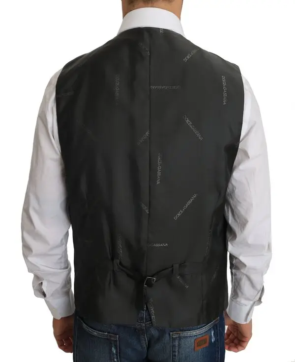 Dolce & Gabbana Checkered Wool-blend Vest