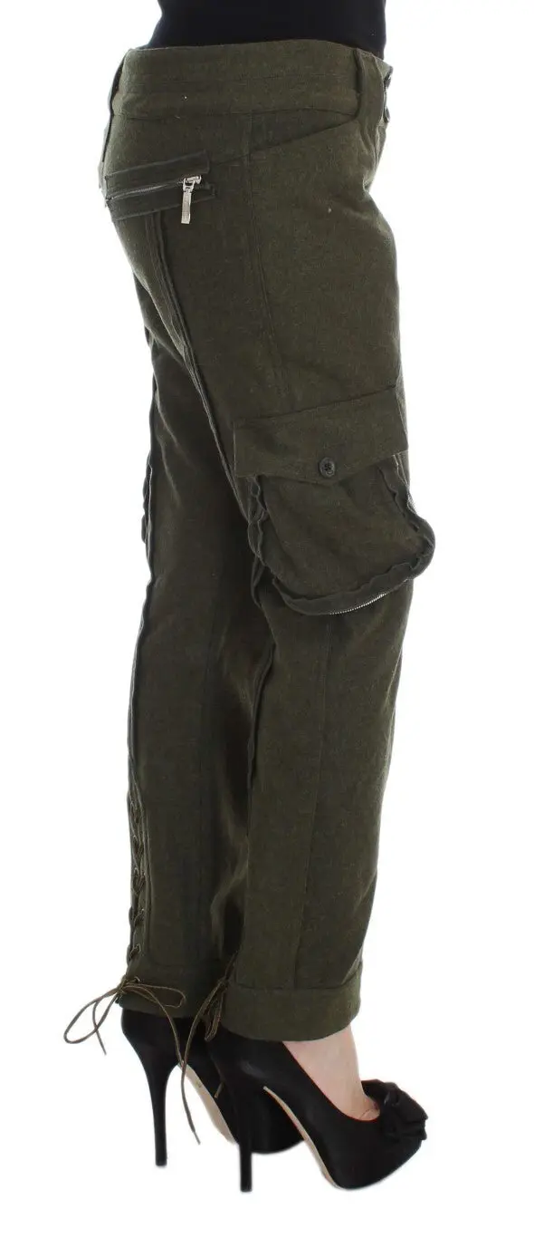 Ermanno Scervino Wool Blend Cargo Pants