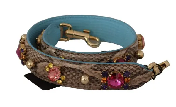 Dolce & Gabbana Exotic Leather Shoulder Strap - Brown