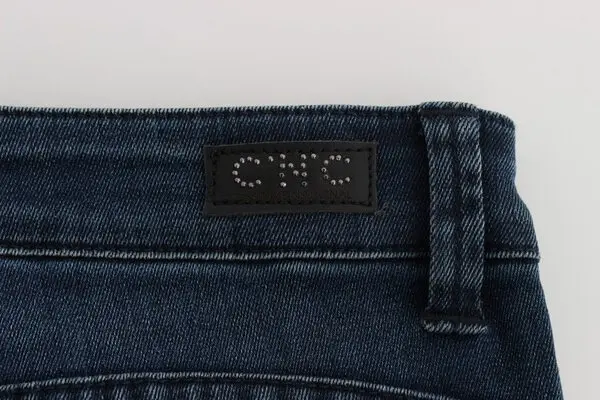 Costume National Slim Fit Cotton Blend Jeans