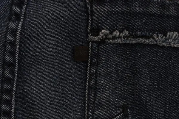 Costume National Slim Fit Cotton Blend Jeans