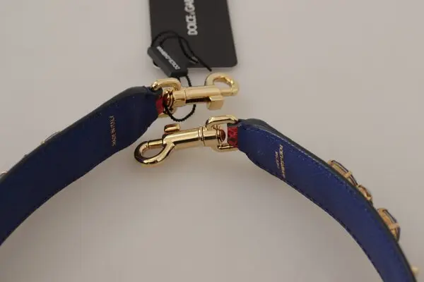 Dolce & Gabbana Exotic Leather Shoulder Strap With Crystals
