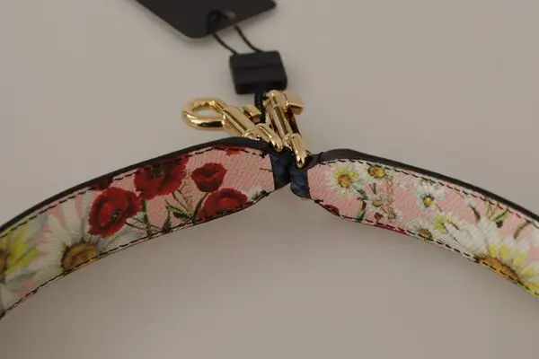 Dolce & Gabbana Exotic Leather Crystals Reversible Shoulder Strap