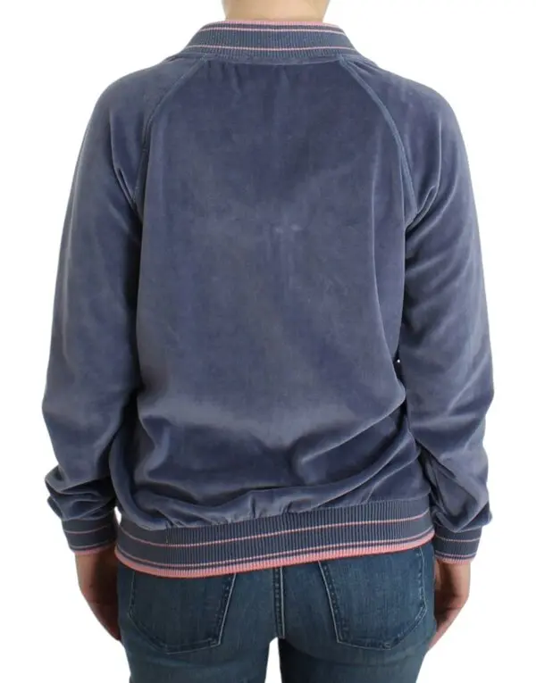 Roberto Cavalli Velvet Zip Cardigan