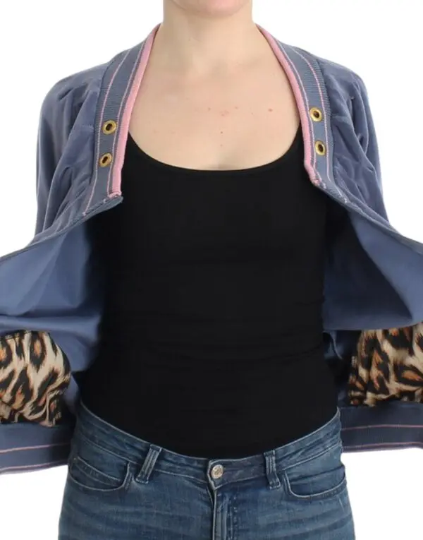 Roberto Cavalli Velvet Zip Cardigan