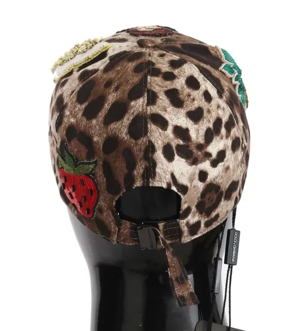 Dolce & Gabbana Leopard Print Baseball Hat With Appliques