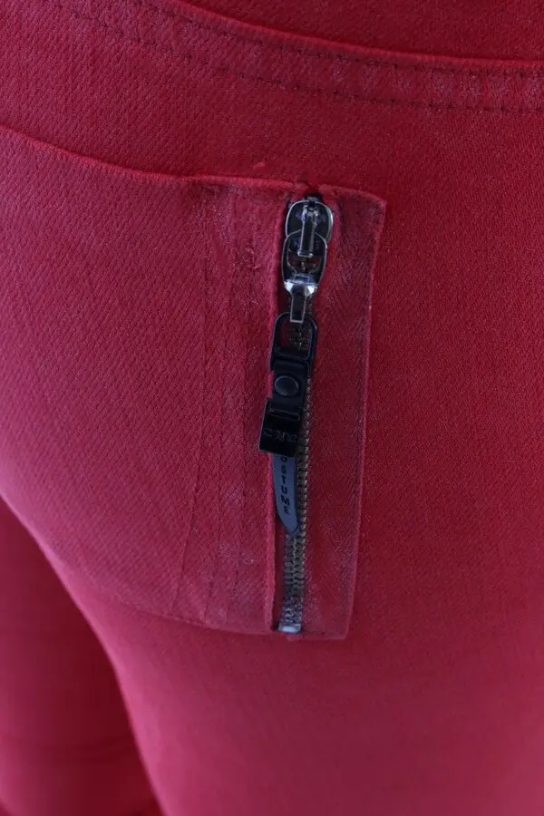 Costume National Cotton Stretch Slim Jeans - Red