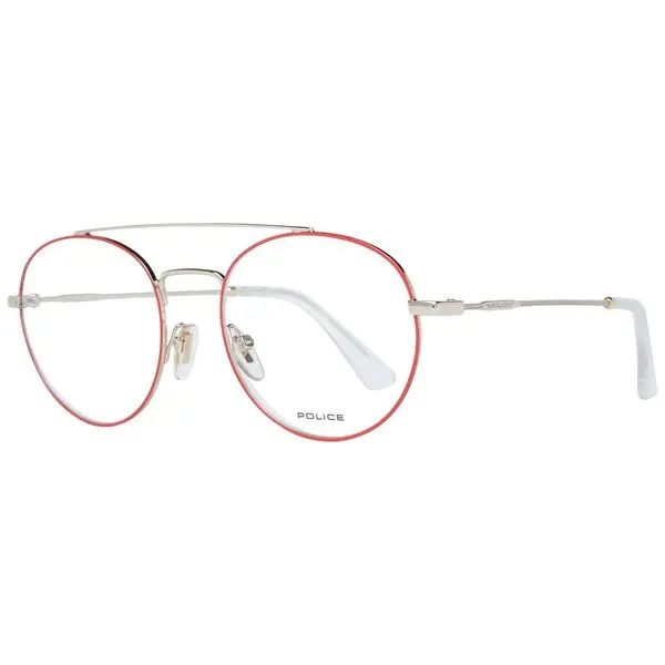 POLICE Aviator Full Rim Metal & Plastic Eyeglasses - Red