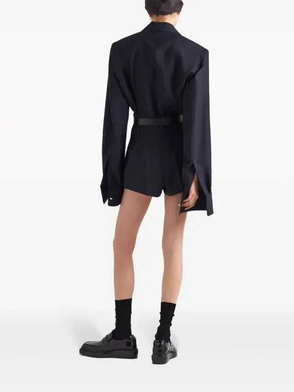 Prada Single-breasted Mohair Shirt Jacket