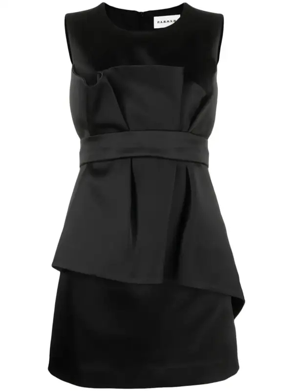 PAROSH Satin Mini Dress