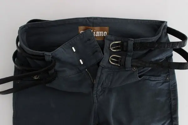 John Galliano Slim Fit High Rise Jeans