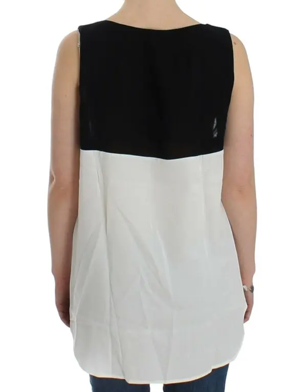 Costume National C'n'c Sleeveless Top With Embellished Shoulders