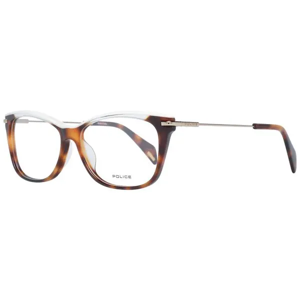 POLICE Metal & Plastic Full-rim Butterfly Eyeglasses - Brown