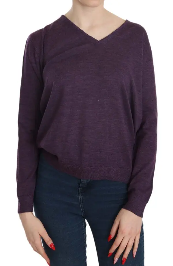Byblos V-neck Long Sleeve Pullover Top