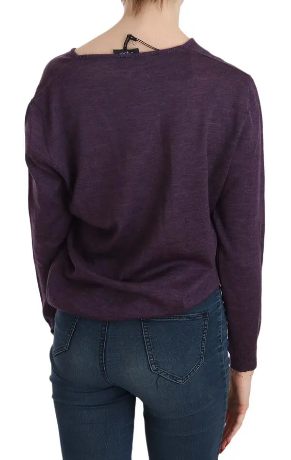 Byblos V-neck Long Sleeve Pullover Top