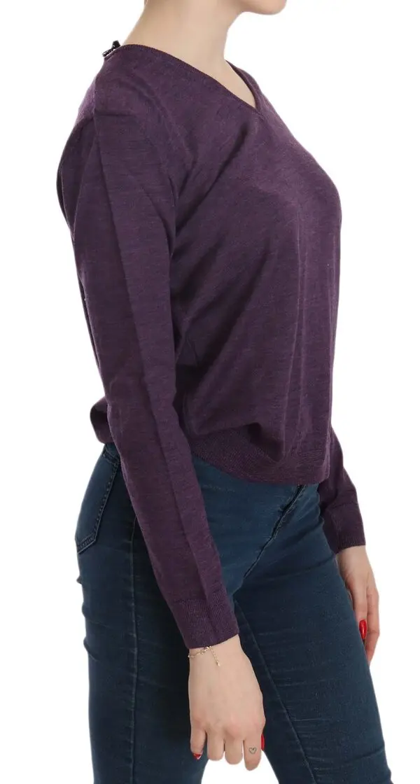 Byblos V-neck Long Sleeve Pullover Top