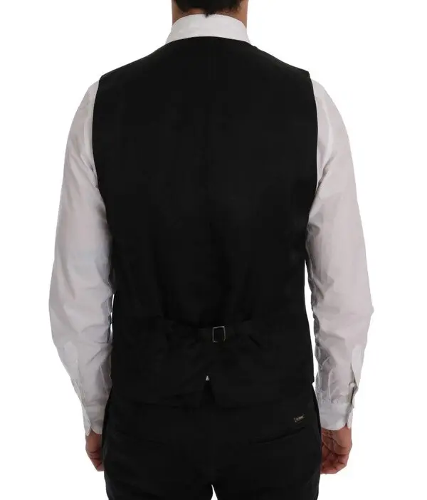 Dolce & Gabbana Wool Blend Striped Vest - Blue