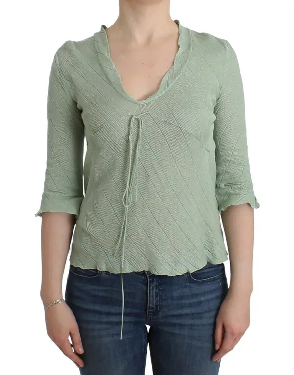 Ermanno Scervino Knit 3/4 Sleeve Top