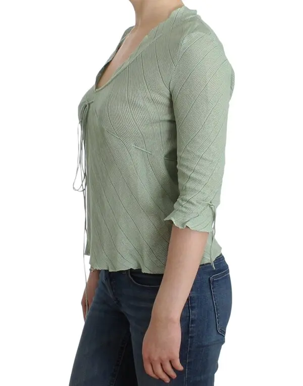 Ermanno Scervino Knit 3/4 Sleeve Top