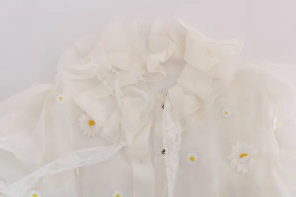 Dolce & Gabbana Daisy Applique Silk Shirt