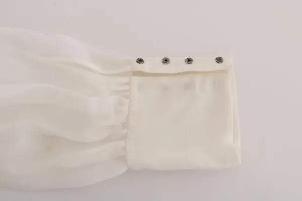 Dolce & Gabbana Daisy Applique Silk Shirt
