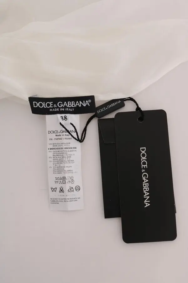 Dolce & Gabbana Daisy Applique Silk Shirt