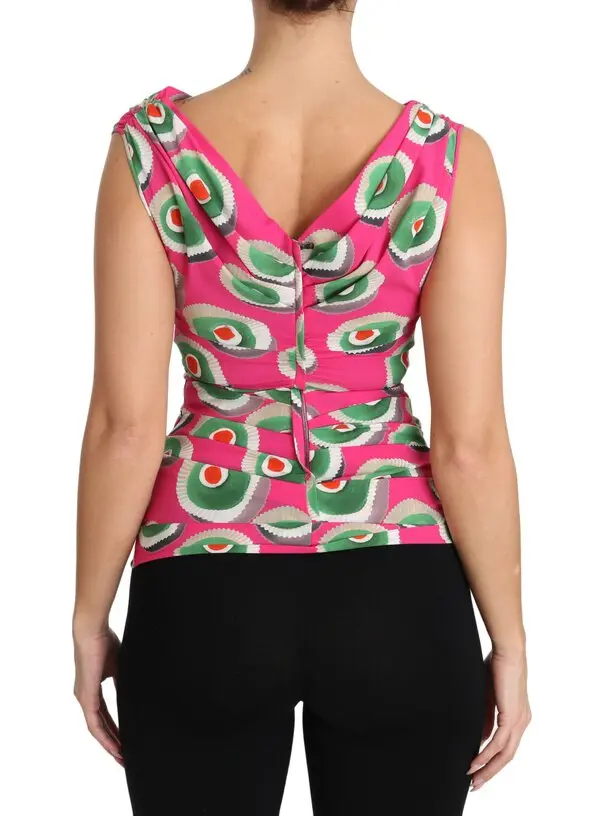 Dolce & Gabbana Sleeveless Stretch Silk Top