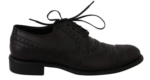 Dolce & Gabbana Leather Wingtip Oxford Dress Shoes