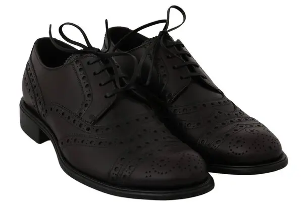 Dolce & Gabbana Leather Wingtip Oxford Dress Shoes