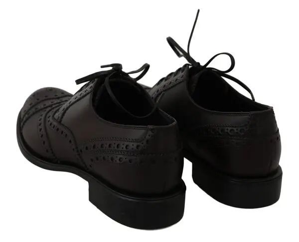Dolce & Gabbana Leather Wingtip Oxford Dress Shoes
