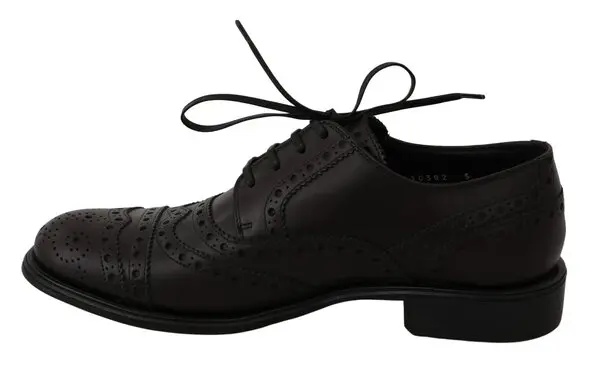 Dolce & Gabbana Leather Wingtip Oxford Dress Shoes
