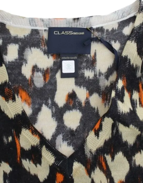 Roberto Cavalli V-neck Wool Jumper