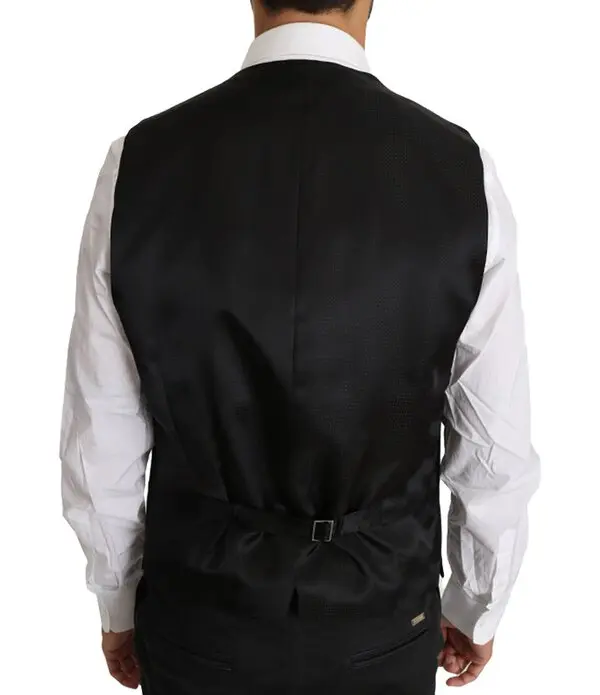 Dolce & Gabbana Wool And Silk Waistcoat - Gray