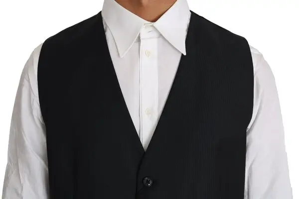 Dolce & Gabbana Wool And Silk Waistcoat - Gray