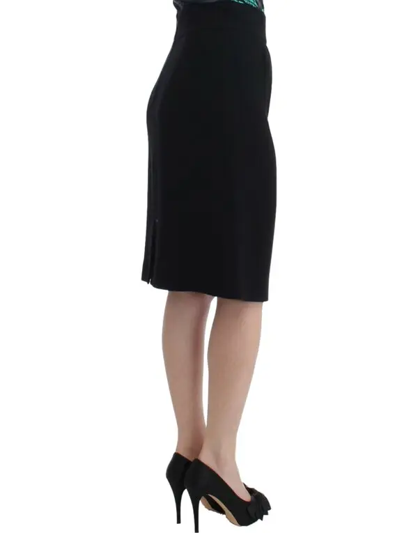 Roberto Cavalli Wool Pencil Skirt