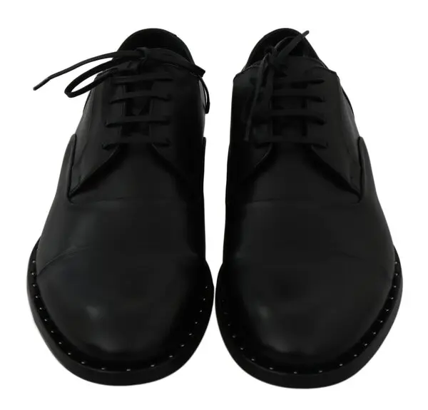 Dolce & Gabbana Leather Derby Shoes - Black