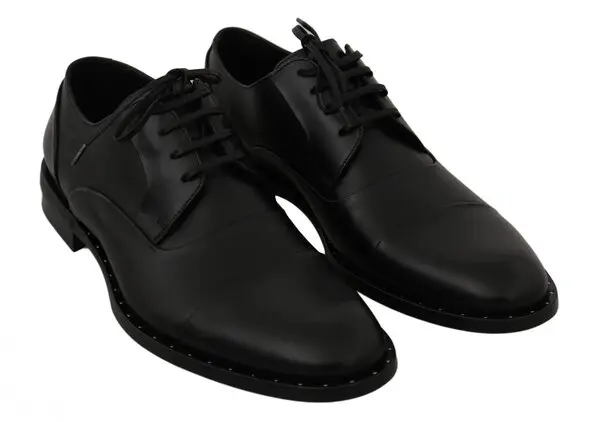 Dolce & Gabbana Leather Derby Shoes - Black