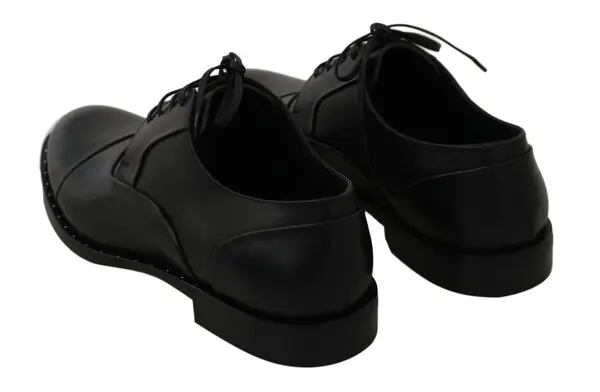 Dolce & Gabbana Leather Derby Shoes - Black