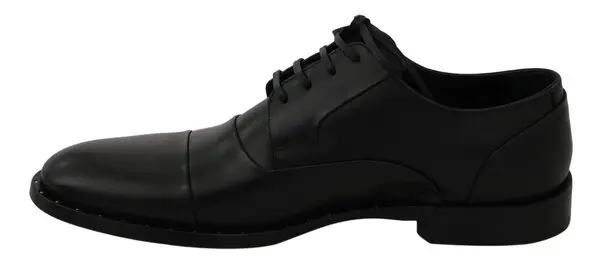 Dolce & Gabbana Leather Derby Shoes - Black