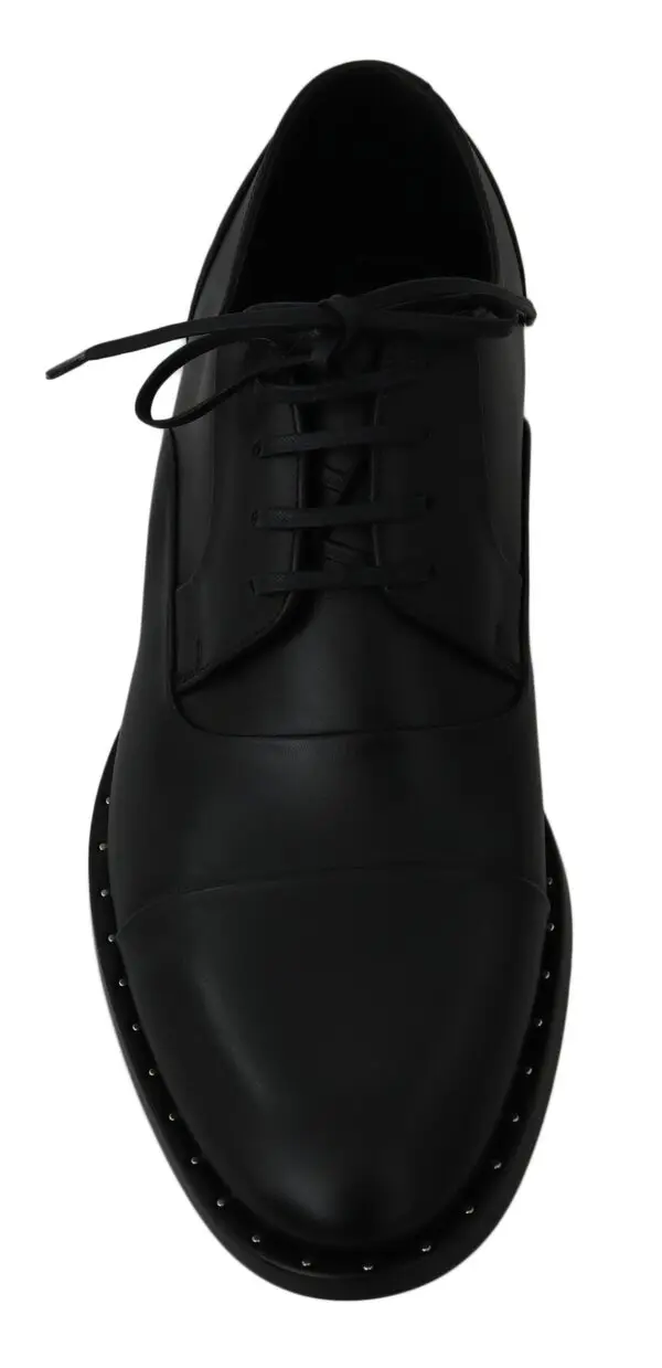 Dolce & Gabbana Leather Derby Shoes - Black
