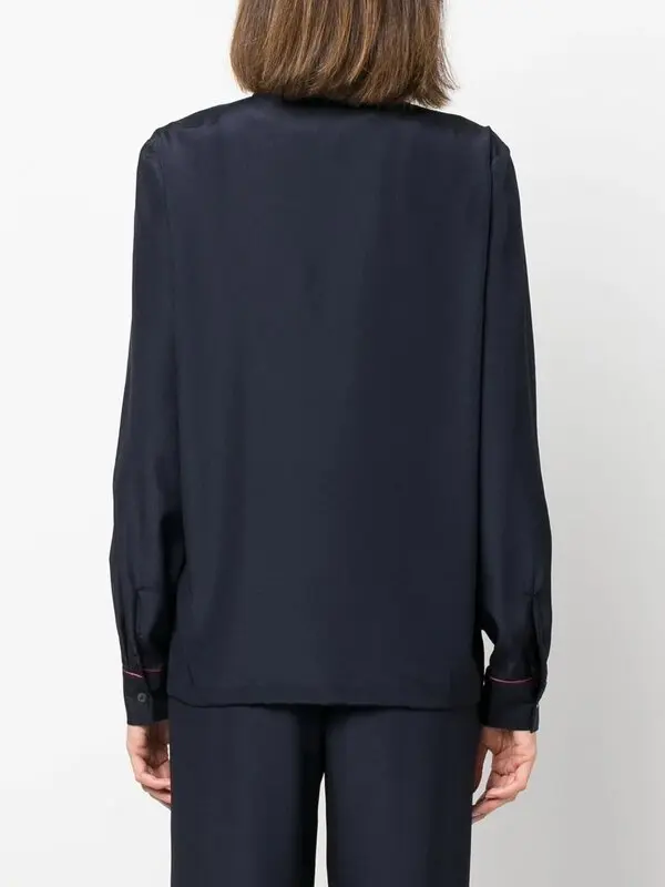 PAROSH Seam-detail Button-up Shirt