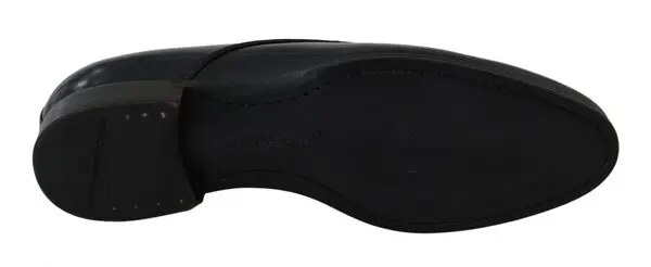 Dolce & Gabbana Leather Derby Dress Shoes - Blue