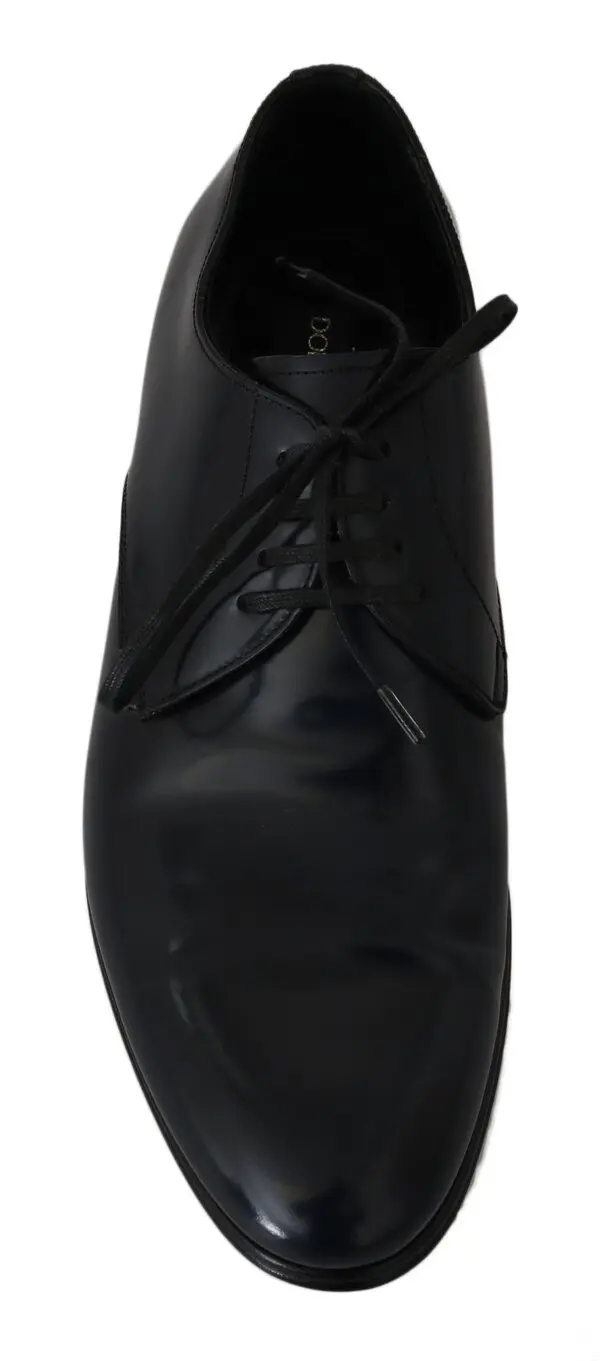 Dolce & Gabbana Leather Derby Dress Shoes - Blue