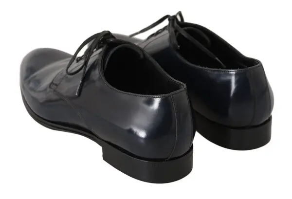 Dolce & Gabbana Leather Derby Dress Shoes - Blue
