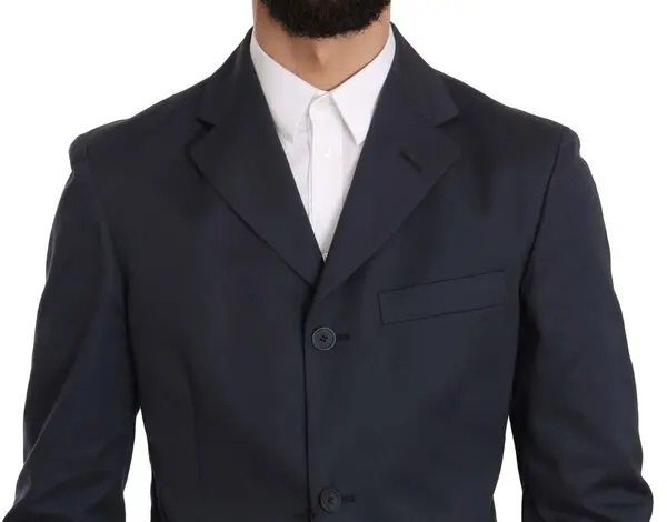 ROMEO GIGLI Two Piece 3 Button Cotton Solid Suit