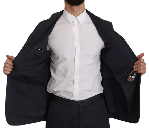 ROMEO GIGLI Two Piece 3 Button Cotton Solid Suit